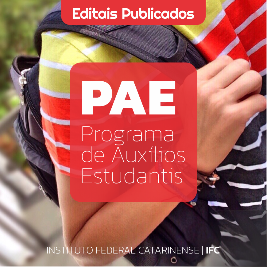 PAE 2023: Publicados editais de inscrição e de renovação - Instituto ...